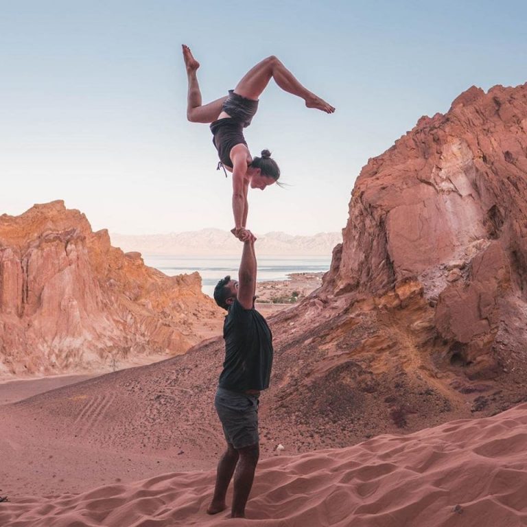 Standing Acrobatic with Verena Lanena Part 2 - partner yoga & acrobatics